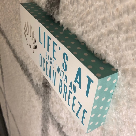 Ocean Breeze | Accents | Wooden Table Sign Ocean Breeze Collection ...